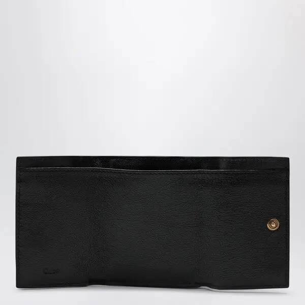 Chloé Mini Paddington Trifold Leather Wallet - Black