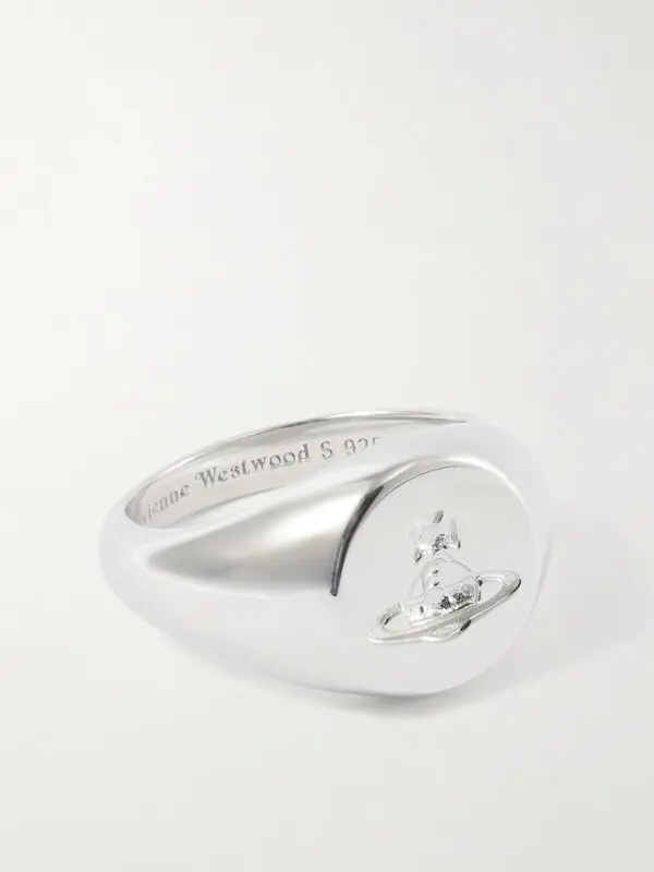 VIVIENNE WESTWOOD Sigillo Ring In Recycled - Silver