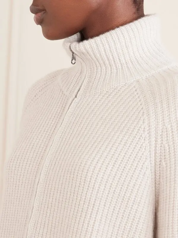 LISA YANG Sadie Ribbed Cashmere Cardigan