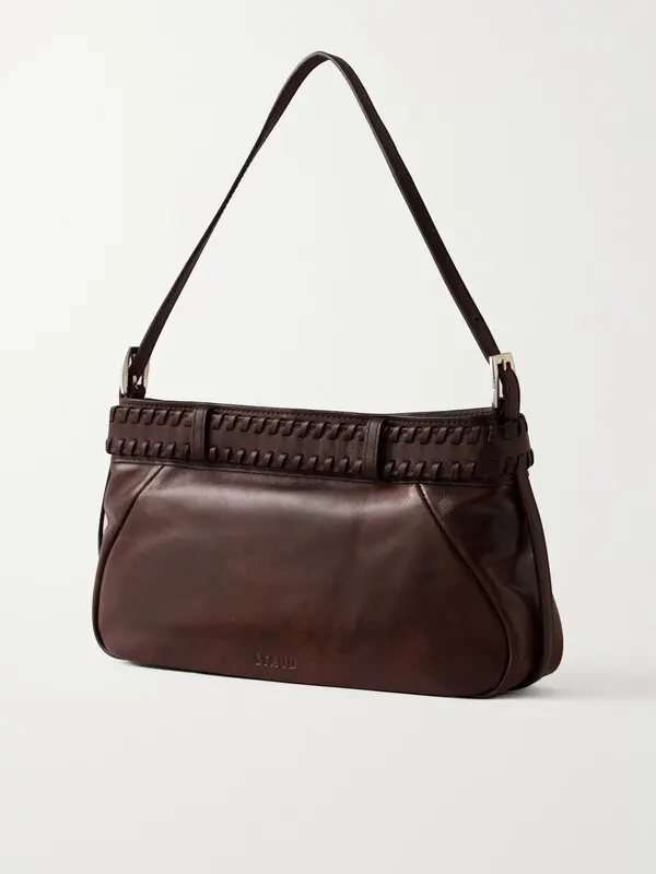Staud Brooklyn Belted Leather Shoulder Bag