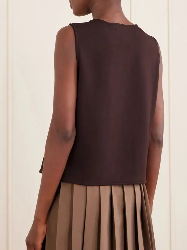 Varley Josie Button-through Vest - Brown