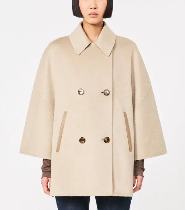 Max Mara Cashmere Double-breasted Cape