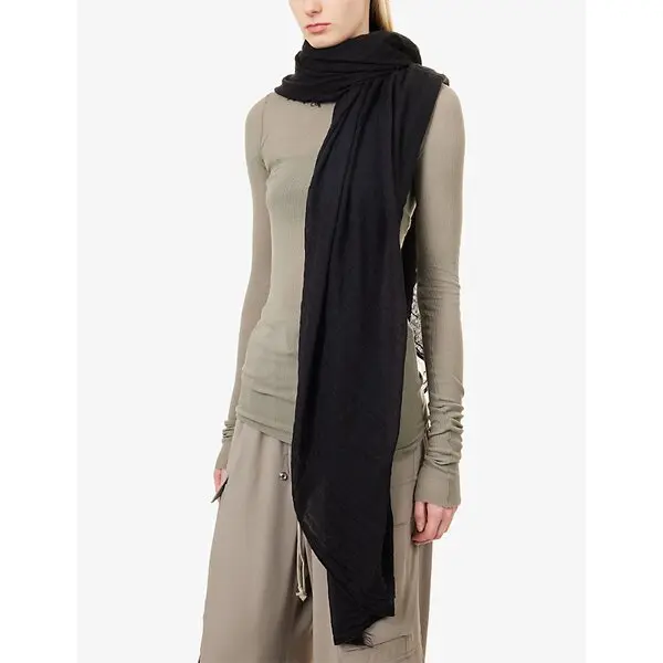 Rick Owens Giglio Wool And Cashmere Scarf