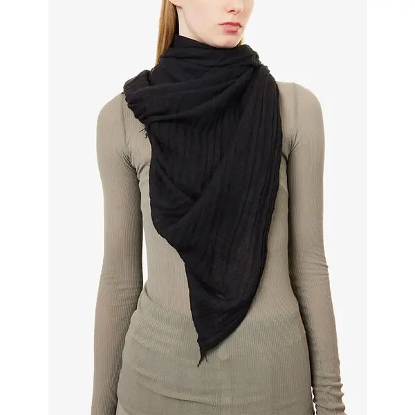 Rick Owens Giglio Wool And Cashmere Scarf