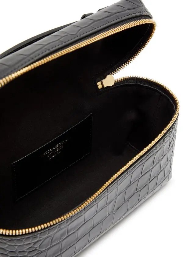 Victoria Beckham Vanity Crocodile-effect Leather Cross-body Bag