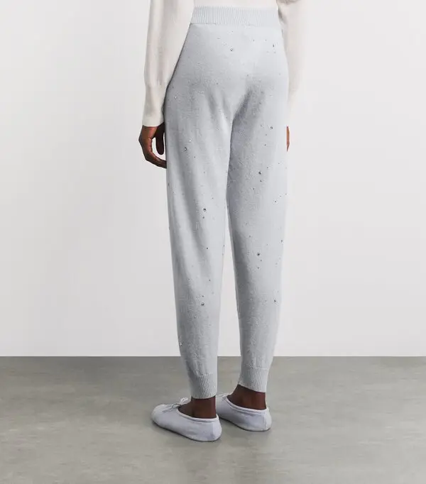 WILLIAM SHARP Embellished Cashmere Joggers