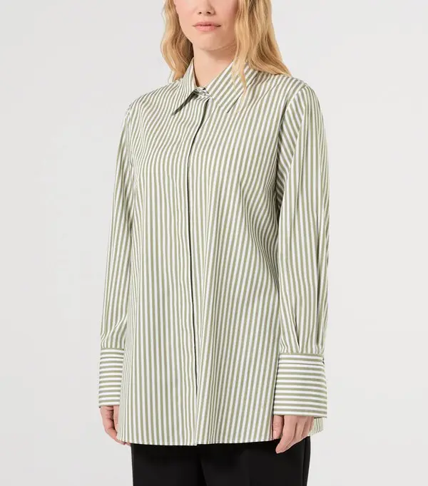 Marina Rinaldi Striped Cotton Shirt