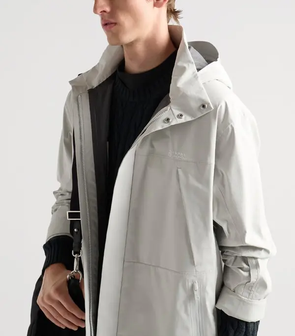 Prada Technical Fabric Hooded Jacket
