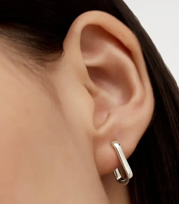 Monica Vinader Sterling Mini Alta Huggie Earrings