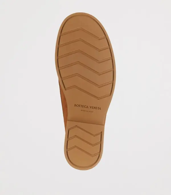 Bottega Veneta Suede Piere Boat Shoes
