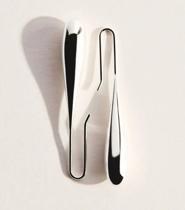 LIÉ STUDIO Sterling Evelyn Sculptural Earrings - Silver