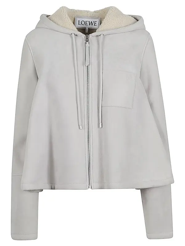 Loewe Leather Hooded Jacket