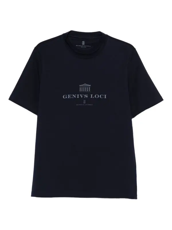 Brunello Cucinelli Logo Cotton T-shirt