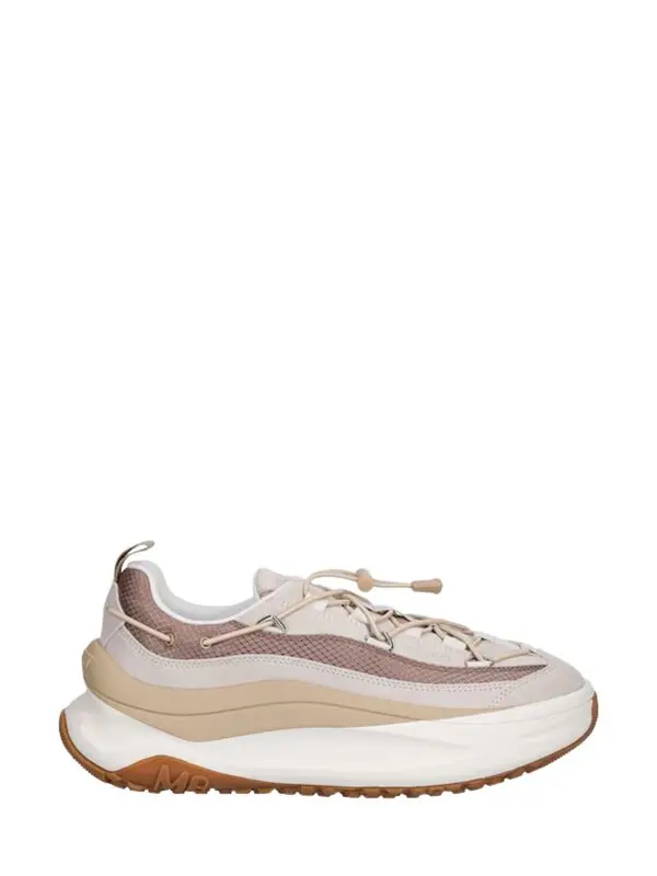 Moon Boot Moon247" Lace-up Sneakers With Logo - Beige