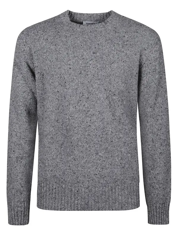 KANGRA Fine Wool Round Neck Sweater - Grey