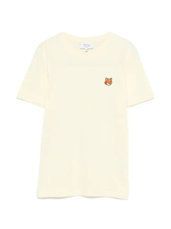 Maison Kitsuné Fox Head Cotton T-shirt - Yellow
