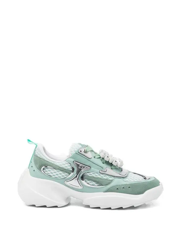 ROGER VIVIER Viv On The Run Sneakers - Silver
