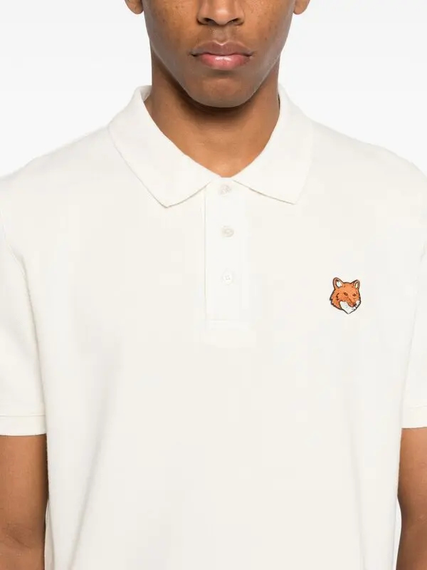 Maison Kitsuné Fox Head Cotton Polo Shirt
