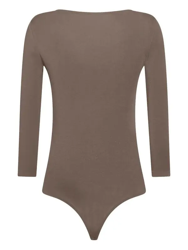 Wolford Tokio Bodysuit With Round Neck And Three-quarter Sleeves