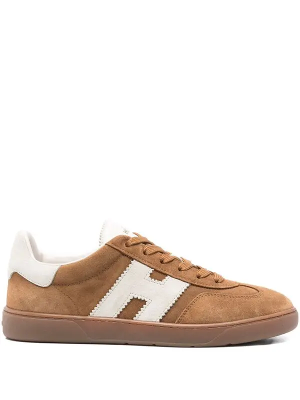 Hogan Cool Suede Lace-up Sneakers - Brown