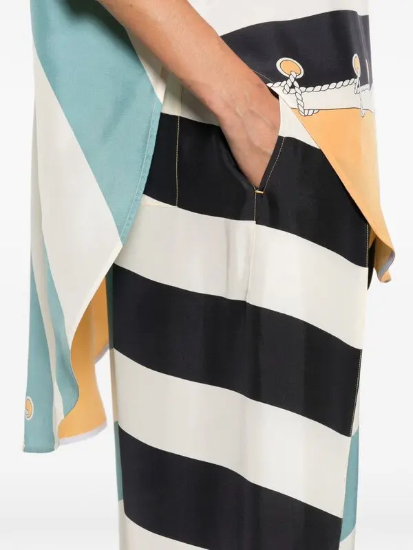 Loewe Printed Silk Trousers - Multi