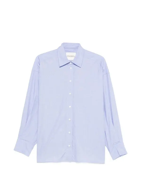 Closed Cotton Shirt With Button Fastening And Long Sleeves