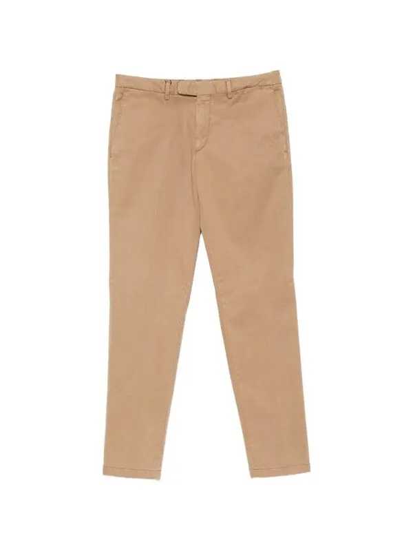 Boglioli Cotton Blend Trousers - Beige