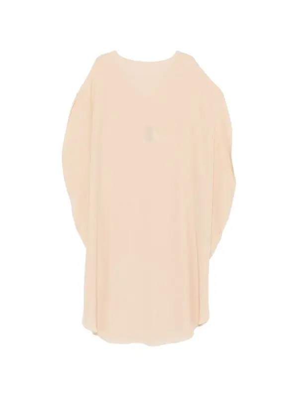 GIANLUCA CAPANNOLO Silk Midi Dress - Beige