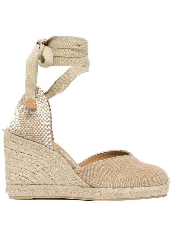 CastaÑer Chiara Espadrille Wedge Sandals - Beige