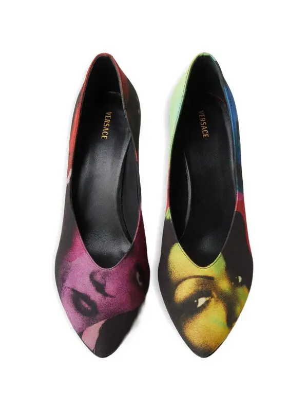 Versace Printed Pumps - Multi