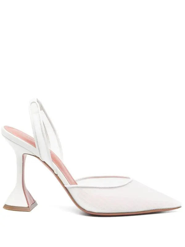 Amina Muaddi Holli Slingback Pumps
