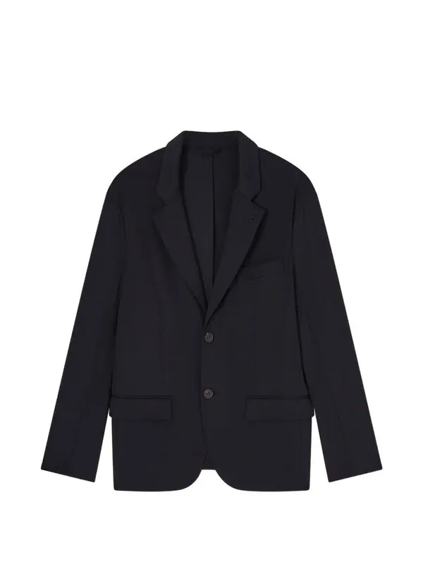 Emporio Armani Nylon Single-breasted Blazer - Blue