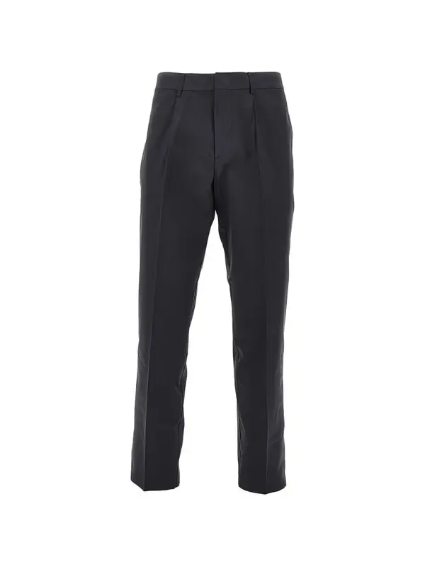 Emporio Armani Cotton Chino Trousers - Blue