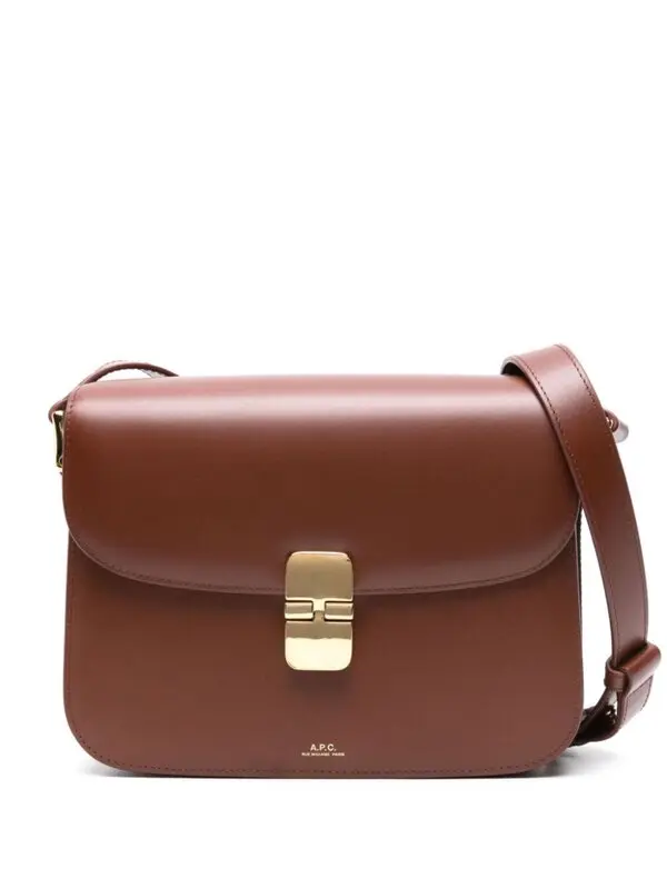 A.p.c. Leather Cross Body Bag - Brown