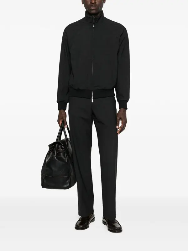 Emporio Armani Wool Blend Tailored Trousers