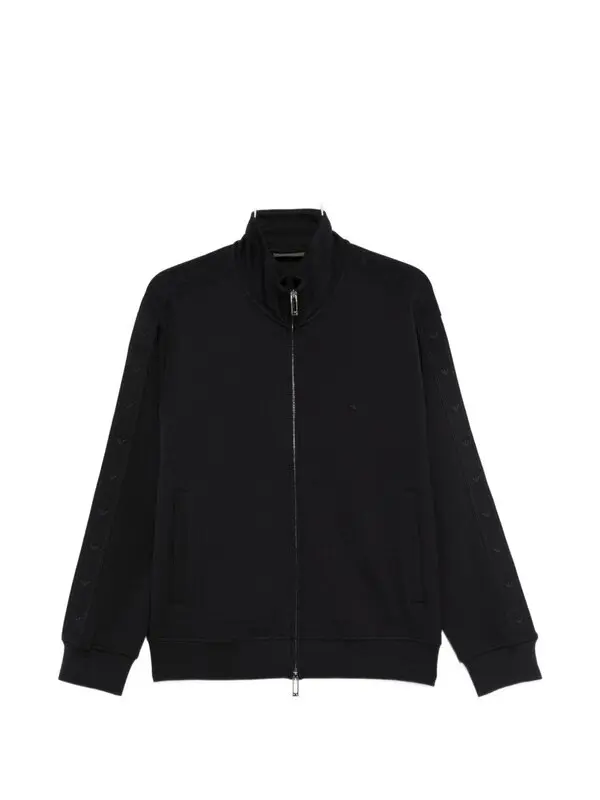Emporio Armani Cotton Zipped Sweatshirt - Blue