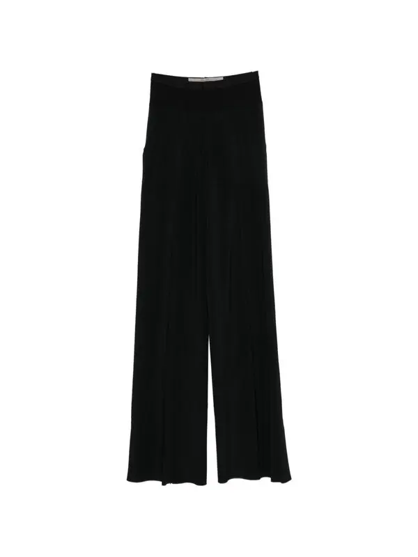 Rick Owens Silk Blend Trousers - Black