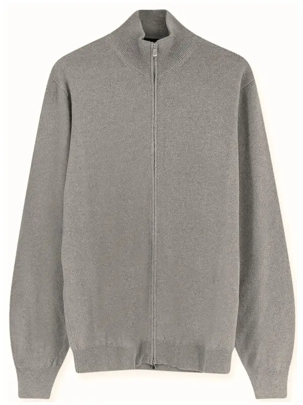 FILIPPO DE LAURENTIIS Wool And Cashmere Half-zip Sweater - Grey