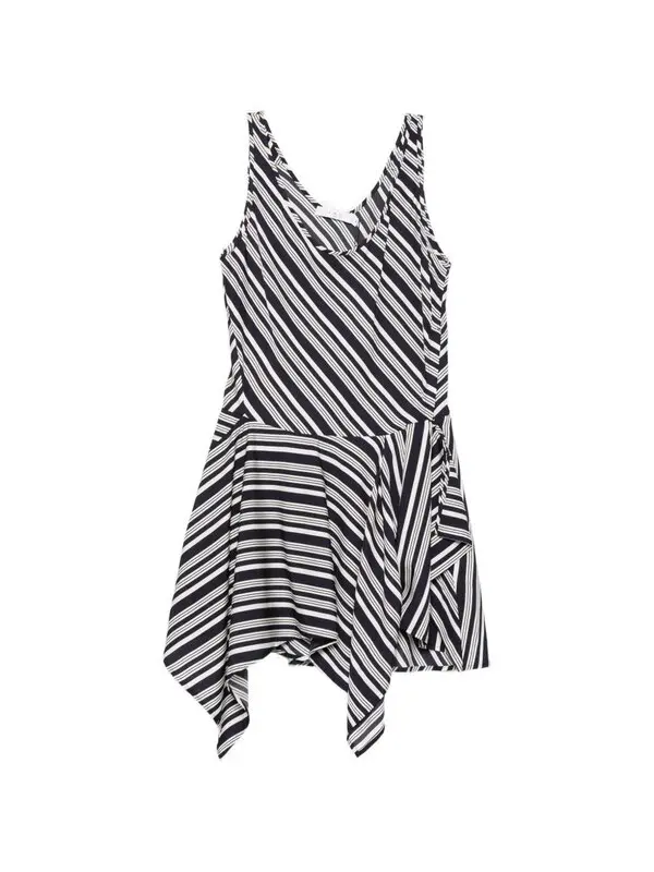 IRO PARIS Unya Asymmetrical Stripe Dress - Multi