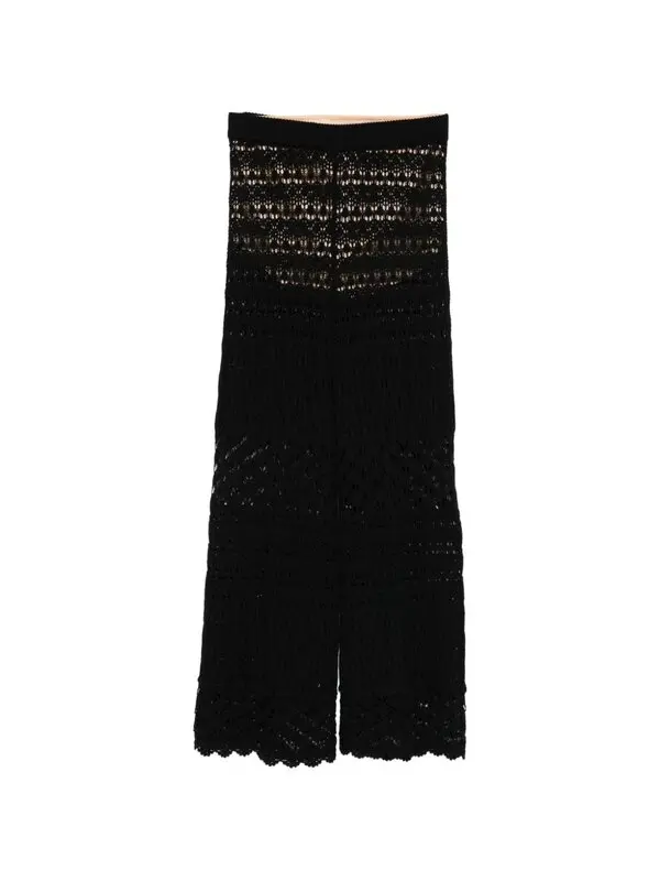 SEMICOUTURE Amalia Cotton Trousers - Black