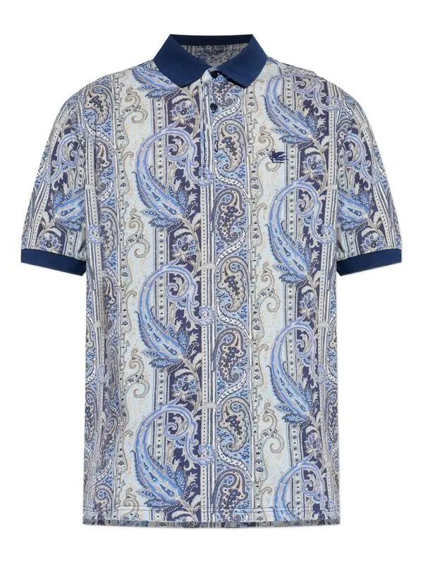 Etro Arnica Paisley Polo