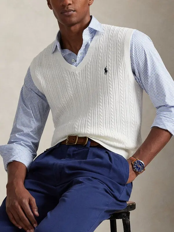 Polo Ralph Lauren Cable-knit Logo Vest