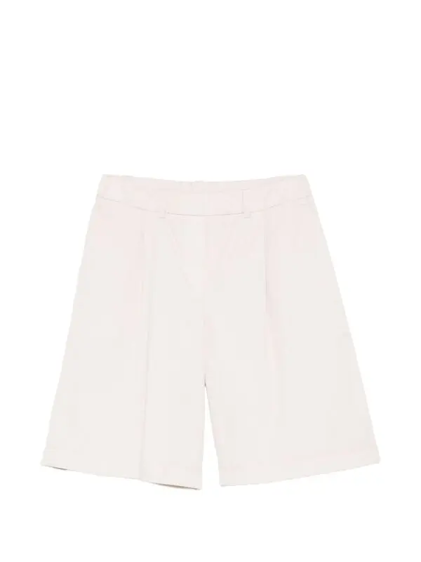 VIA MASINI 80 Cotton Bermuda Shorts - Beige