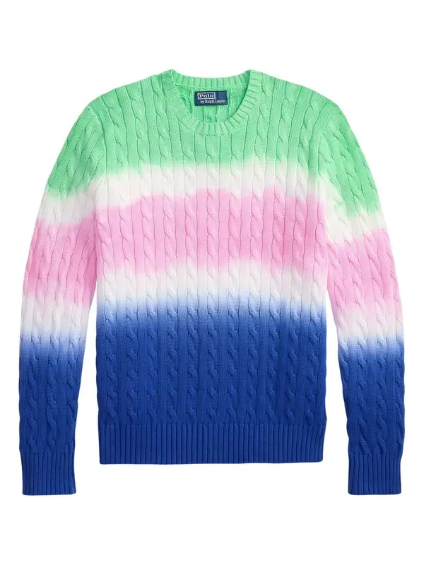 Polo Ralph Lauren Dip-dyed Cable Knit Sweater - Multi
