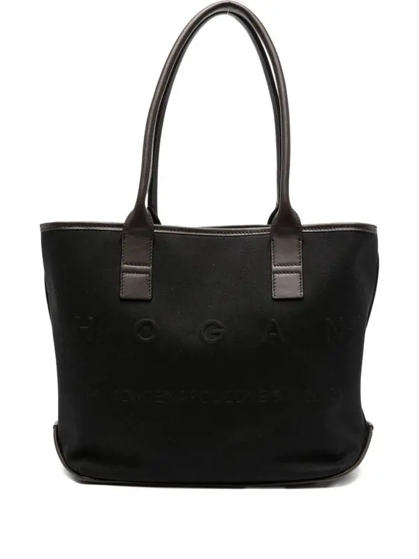 Hogan Script Small Tote Bag - Black
