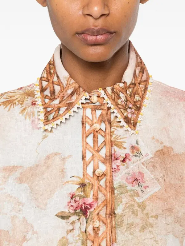 Zimmermann Mahon Linen Shirt - Multi
