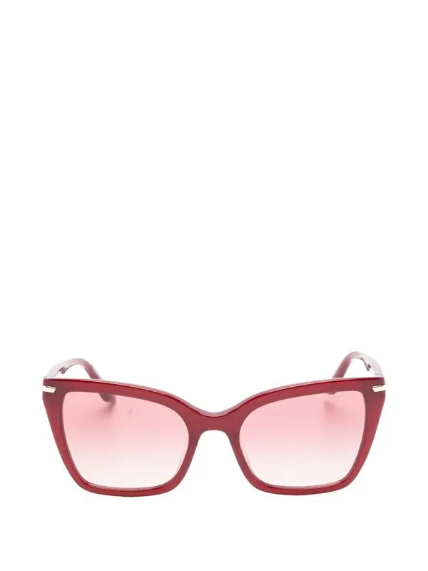 Emporio Armani Square Frame Sunglasses - Red