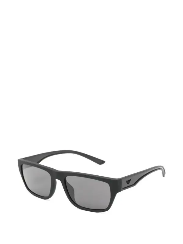 Emporio Armani Rectangle Frame Sunglasses - Black
