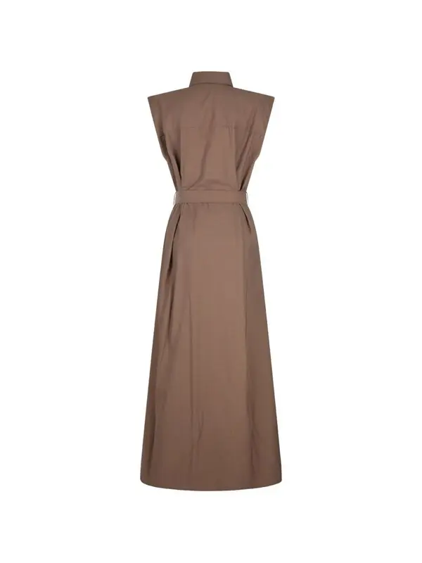 Brunello Cucinelli Cotton Belted Shirt Dress