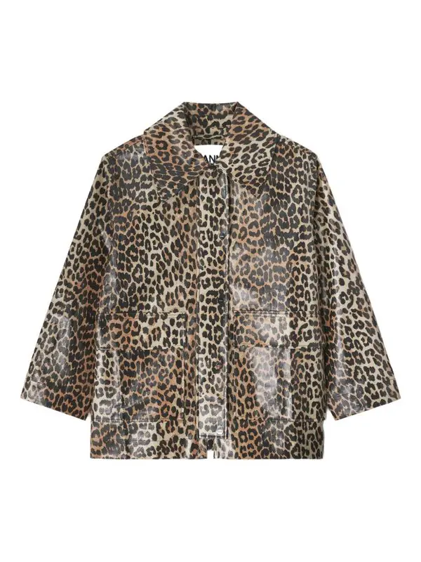 GANNI Cotton Blend Jacket - Multi